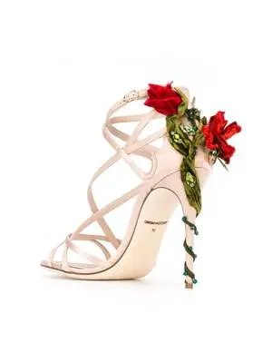 Dolce & Gabbana Climbing Rose Sandals