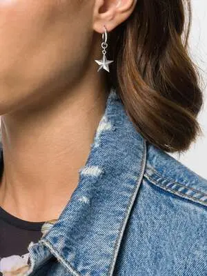 TRUE ROCKS Mini Star Hoop Earring - Silver