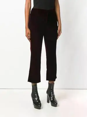 Saint Laurent Velvet Cropped Trousers