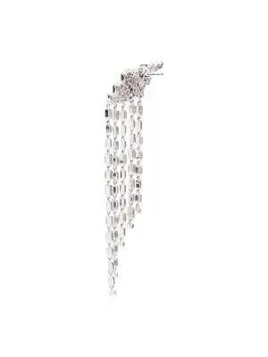 SUZANNE KALAN 18kt Fireworks Diamond Fringe Drop Earrings - Silver