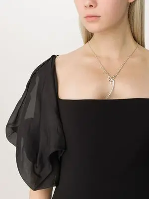 SHAUN LEANE Hook Pendant Necklace - Silver