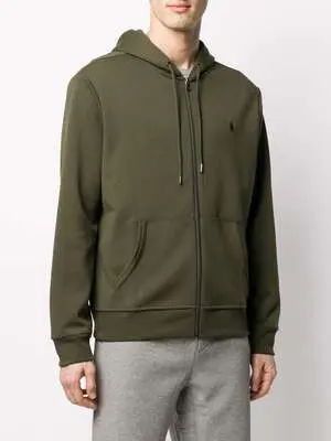Polo Ralph Lauren Zipped Long-sleeved Hoodie - Green