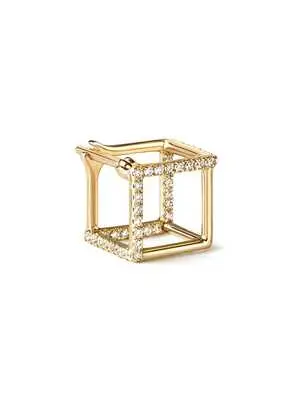 Shihara Diamond Square Earring 7 - Metallic