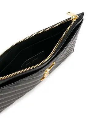 Saint Laurent Monogram Matelassé Quilted Clutch