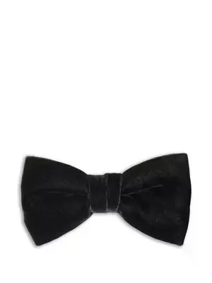 Saint Laurent Velvet Bow Tie - Black