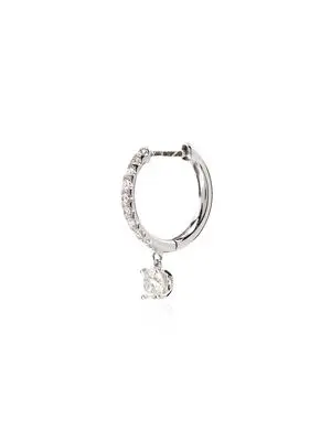 ANITA KO 18kt Diamond Hoop Earring - Silver