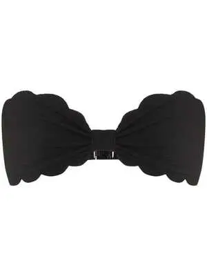 Marysia Antibes Scalloped-edge Bikini Top - Black