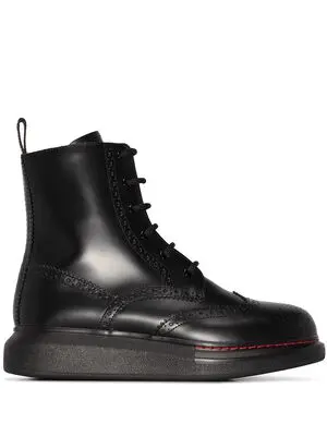 Alexander Mcqueen Lace Up Boots For Women