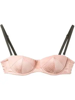Fleur Du Mal Topstitch Convertible Bra - Pink