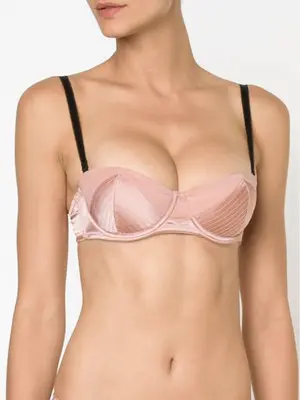 Fleur Du Mal Topstitch Convertible Bra - Pink