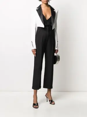 Philipp Plein Cropped Tuxedo Bolero Jacket