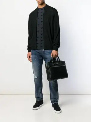 Emporio Armani Logo Plaque Briefcase