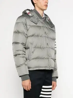 Thom Browne 4-bar Bomber Jacket - Grey
