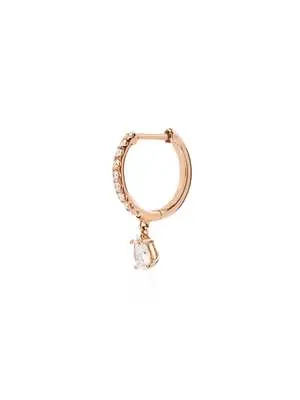 ANITA KO Anita Ko 18kt Rose Gold Diamond Huggie Earring