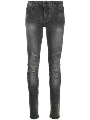 Philipp Plein Black Wash Jeans For Women