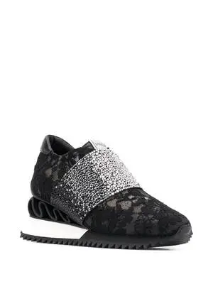 LE SILLA Rhinestone Embellished Sneakers