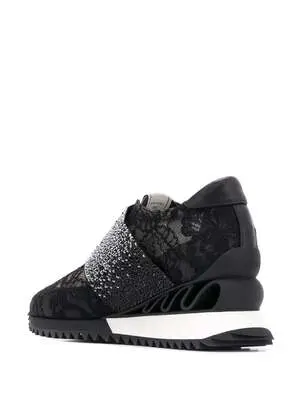 LE SILLA Rhinestone Embellished Sneakers