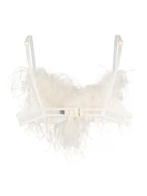 GILDA & PEARL Feather-detail Esme Bra