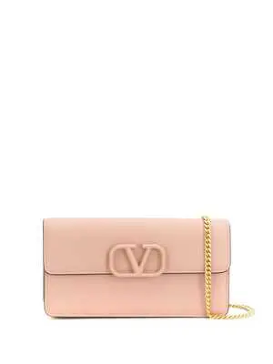 Valentino Garavani Vlogo Signature Leather Wallet-on-chain