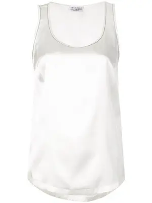 Brunello Cucinelli Silk Tank Top