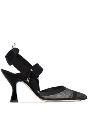Fendi Ff Slingback Pumps