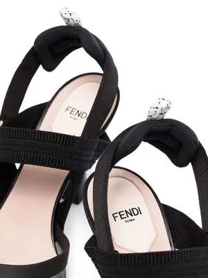 Fendi Ff Slingback Pumps