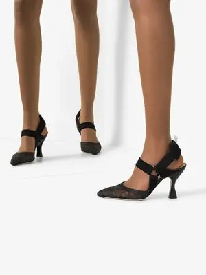 Fendi Ff Slingback Pumps