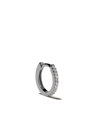 WE BY WHITEBIRD 18kt Diamond Margot Medium Single Hoop Earring - Silver