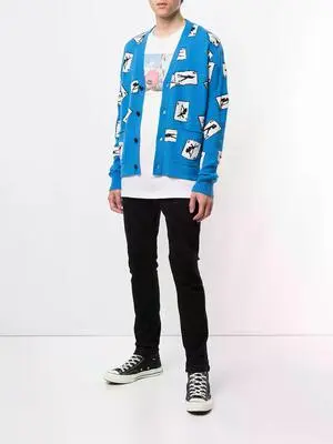 Amiri Pole-dance Knit Cardigan