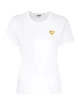 Play Comme Des Garcon Heart Appliqué T-shirt