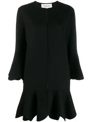 Valentino Garavani Flared Scalloped Coat