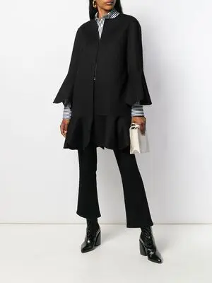 Valentino Garavani Flared Scalloped Coat
