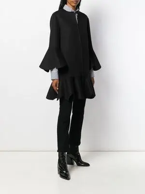 Valentino Garavani Flared Scalloped Coat