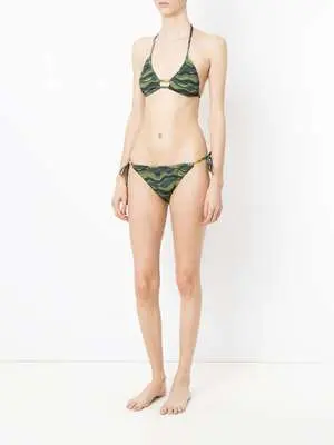AMIR SLAMA Wave Print Bikini Set
