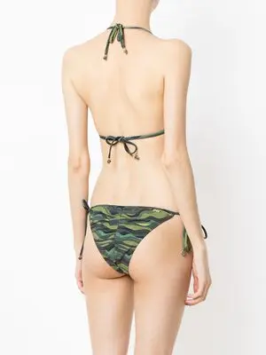 AMIR SLAMA Wave Print Bikini Set