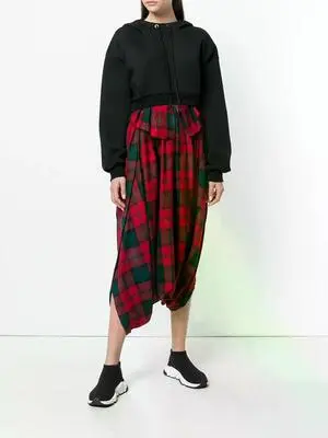 Comme Des Garçons Tartan Drop-crotch Trousers
