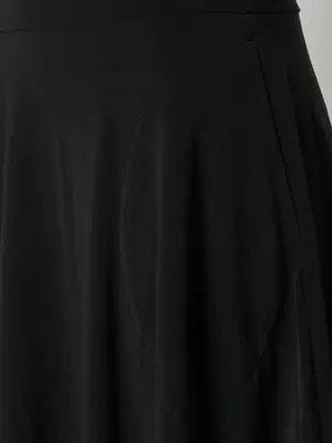 Norma Kamali Flared Midi Skirt - Black