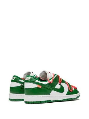 Nike X Off White Dunk Low Pine Sneakers - Green