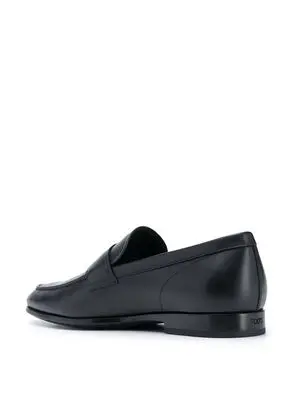 TOD'S Calfskin Slip-on Loafers - Black