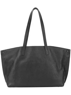 Akris Pebbled Leather Tote - Black