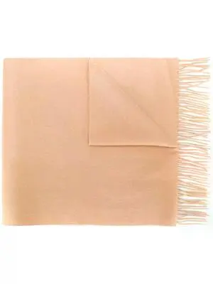 N.peal Large Woven Cashmere Scarf - Neutrals