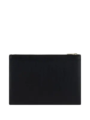 Thom Browne Small Leather Clutch - Black