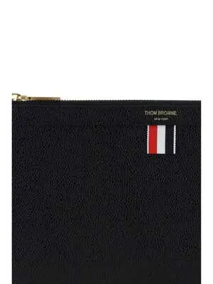 Thom Browne Pebble Grain Document Holder - Black