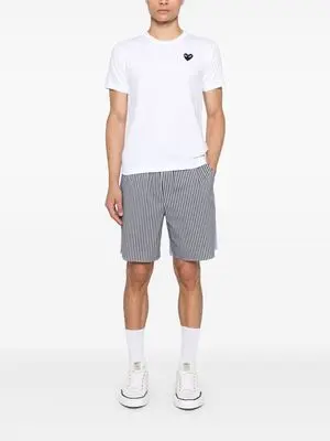 Play Comme Des Garcon Heart Patch T-shirt - White