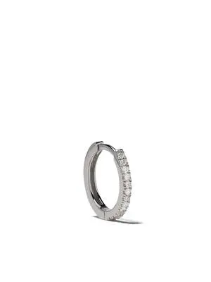WE BY WHITEBIRD 18kt Diamond Margot Large Hoop Single Earring - Silver