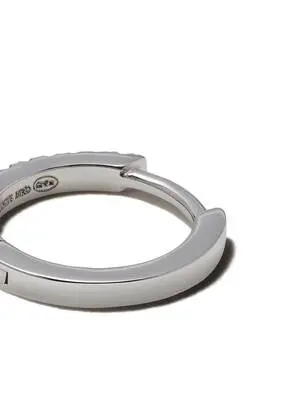 WE BY WHITEBIRD 18kt Diamond Margot Large Hoop Single Earring - Silver