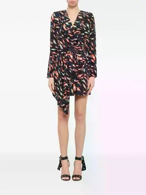 Givenchy Asymmetric Printed Dress - Black