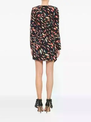 Givenchy Asymmetric Printed Mini Dress