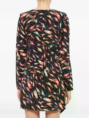 Givenchy Asymmetric Printed Mini Dress