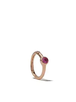 WE BY WHITEBIRD 18kt Sapphire Hoop Earring - Pink
